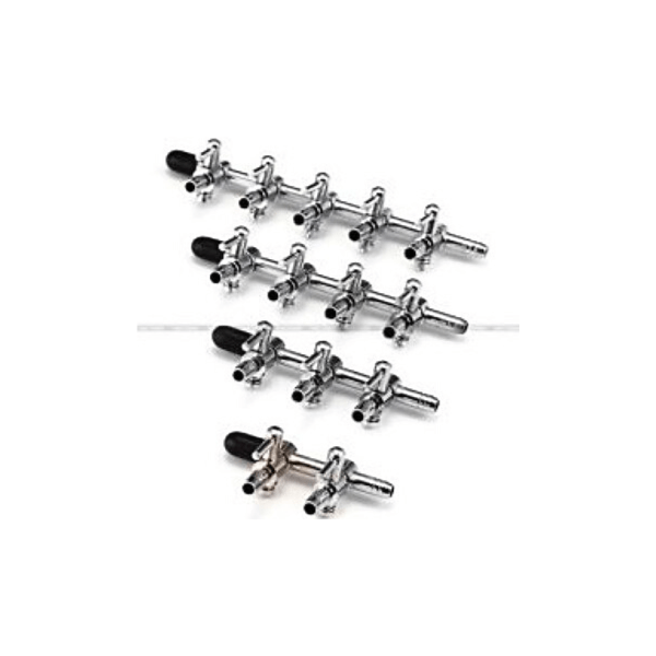 Chrome 4 Way Air Tap for Aquariums | EMA – EasternMarine Aquariums